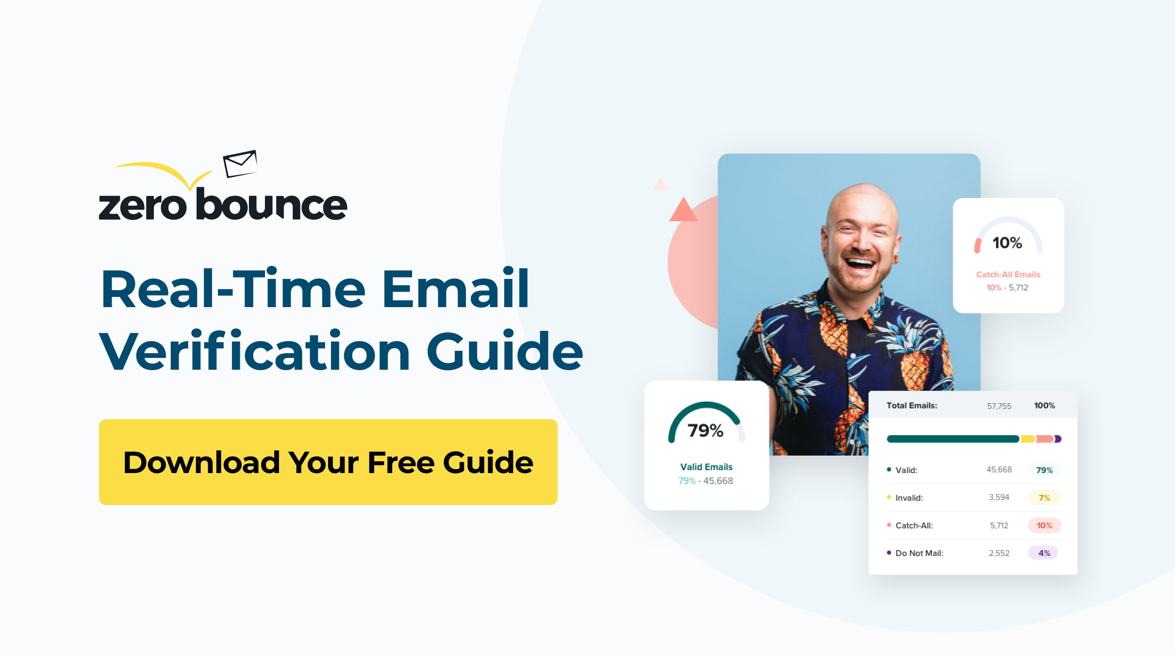 Obtenga nuestra guía de verificación de correo electrónico en tiempo real gratuita | ZeroBounce
